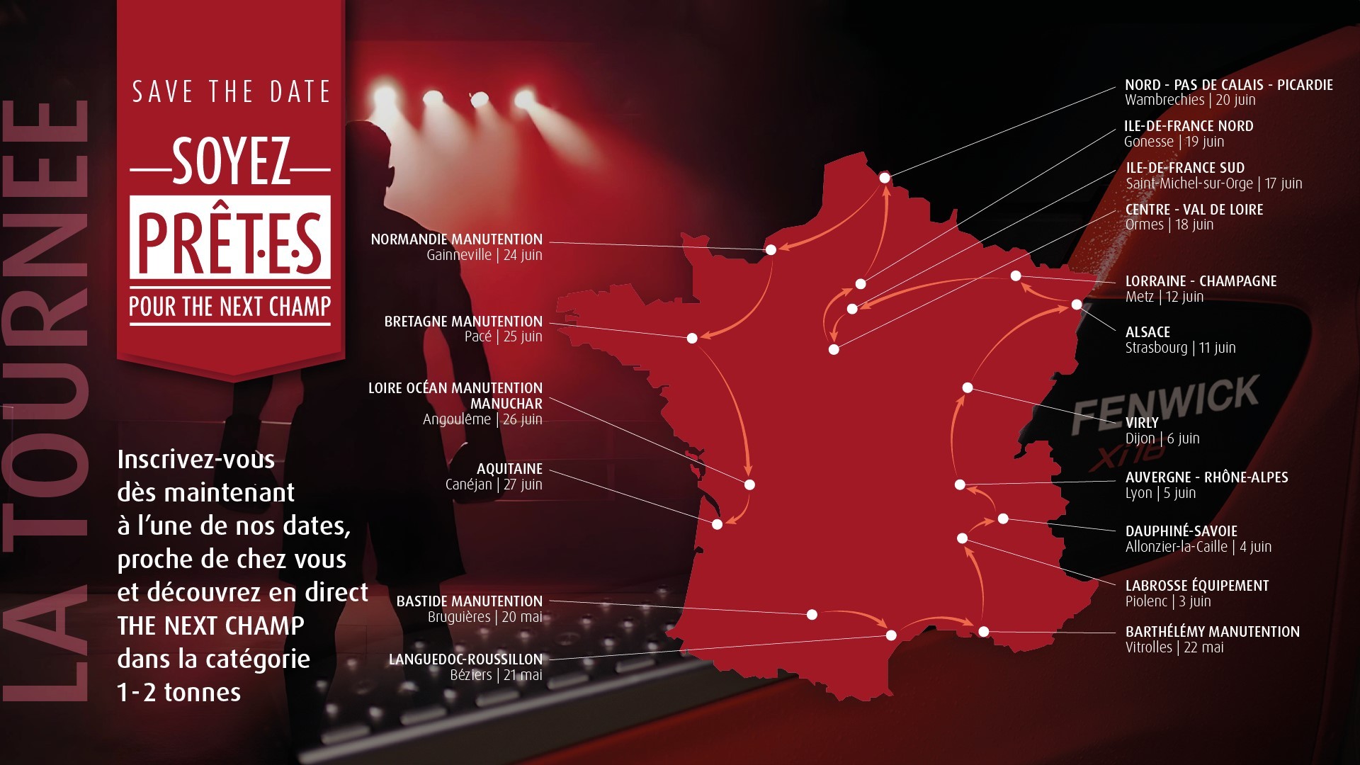 Tournée nationale exclusive « THE NEXT CHAMP » Fenwick